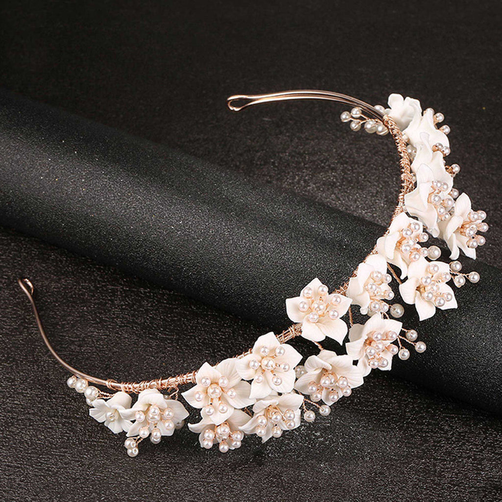Ceramic Flower Bridal Crown – BABARONI