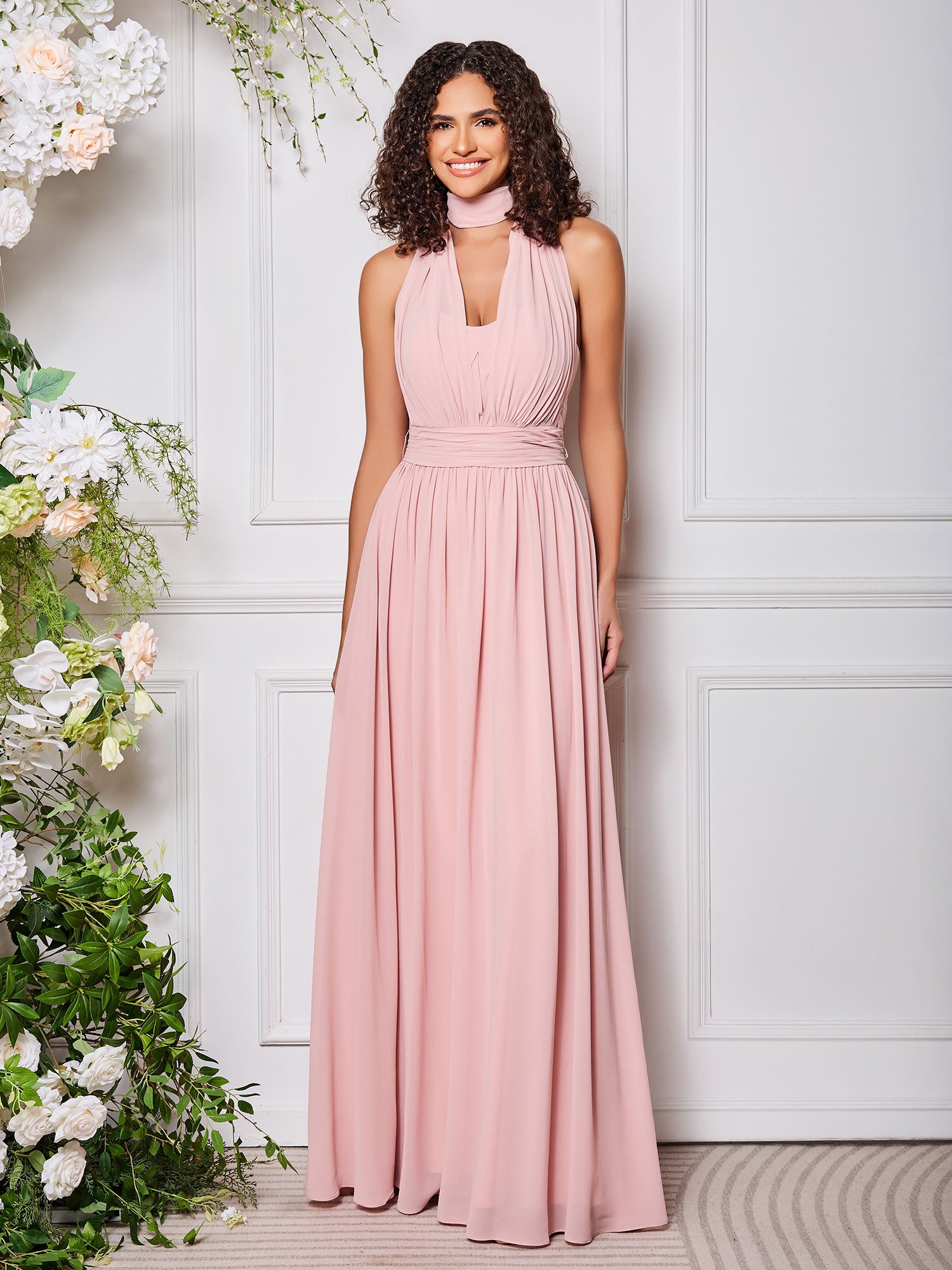 Halter Multi Wear Convertible Bridesmaid Dresses – BABARONI