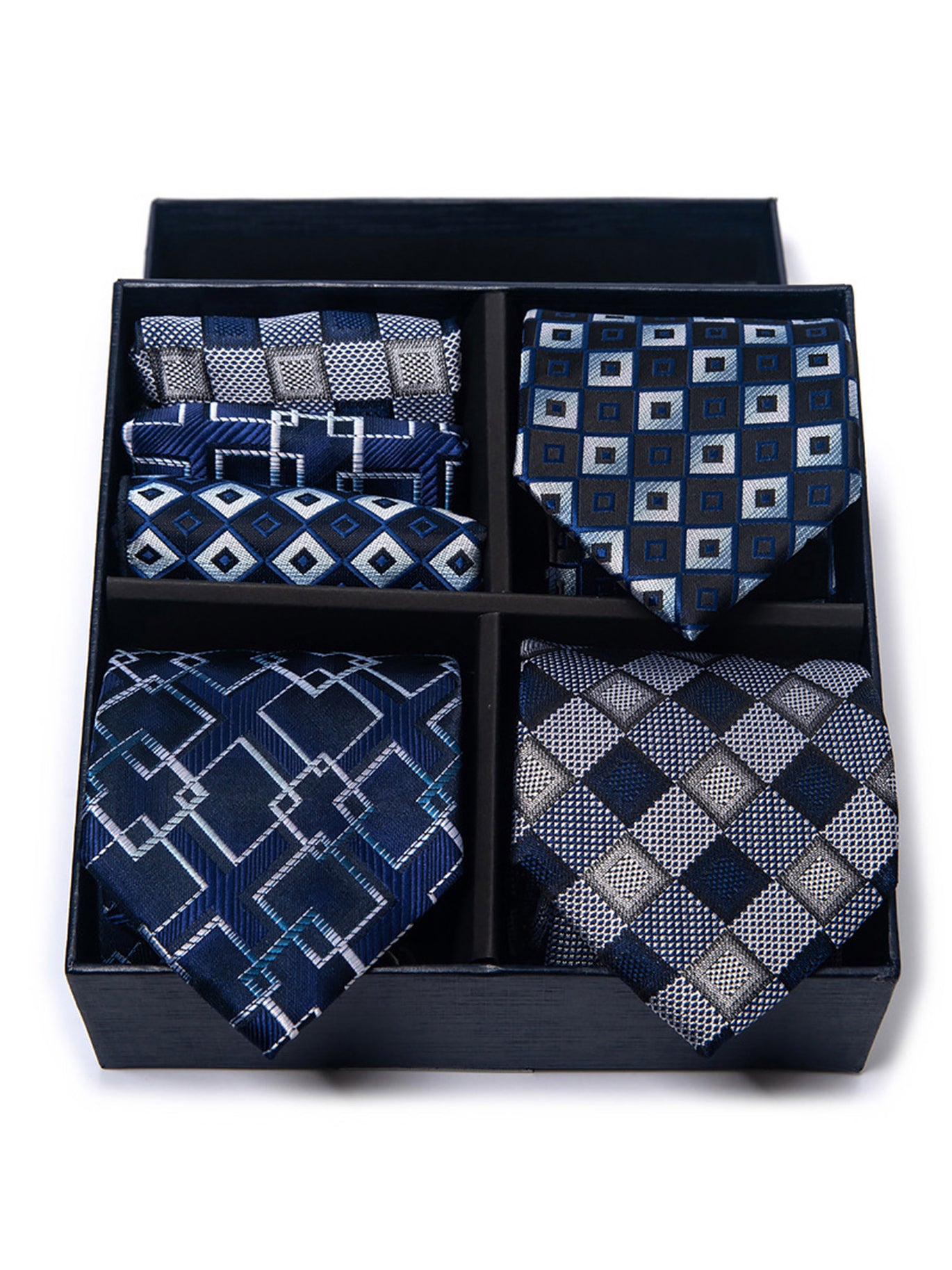 6 Piece Tie Pocket Square Set – BABARONI