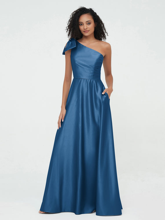 Ink Blue Bridesmaid Dresses - Prices Suit Any Wedding Budget – BABARONI