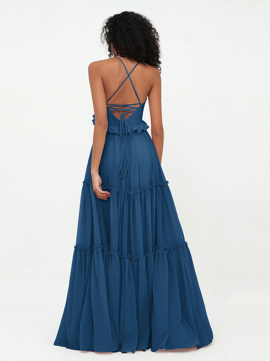 Ink Blue Bridesmaid Dresses - Prices Suit Any Wedding Budget – BABARONI