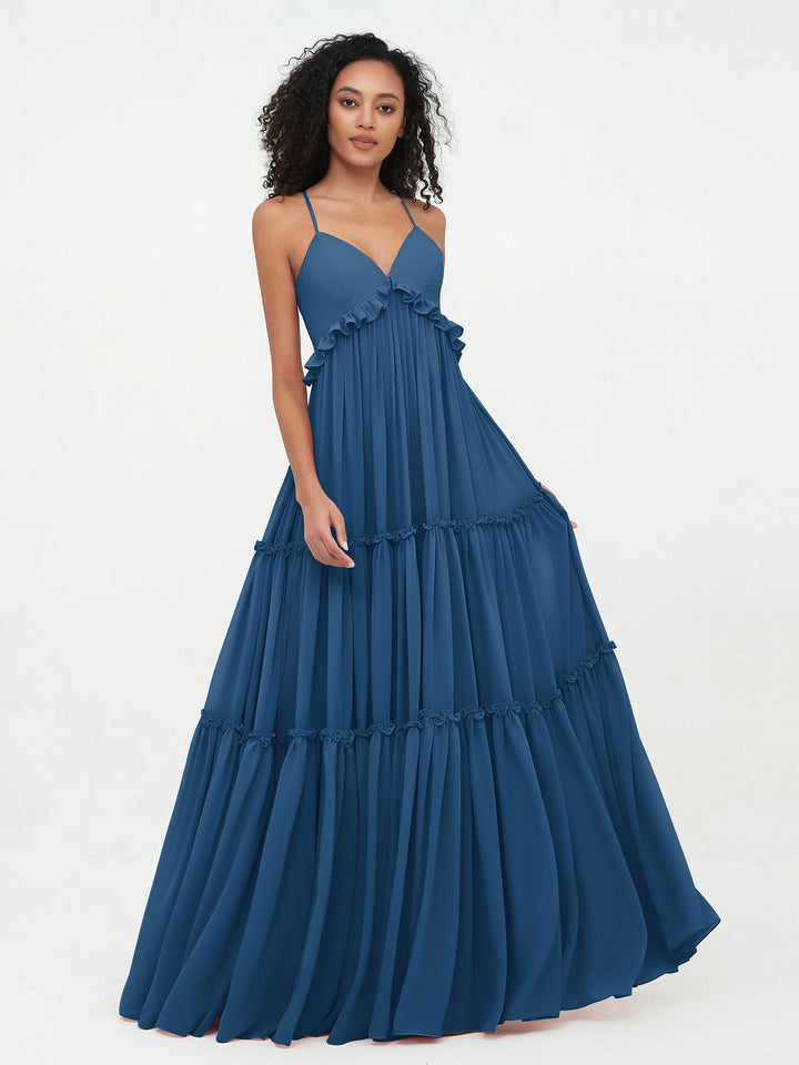 Ink Blue Bridesmaid Dresses - Prices Suit Any Wedding Budget – BABARONI