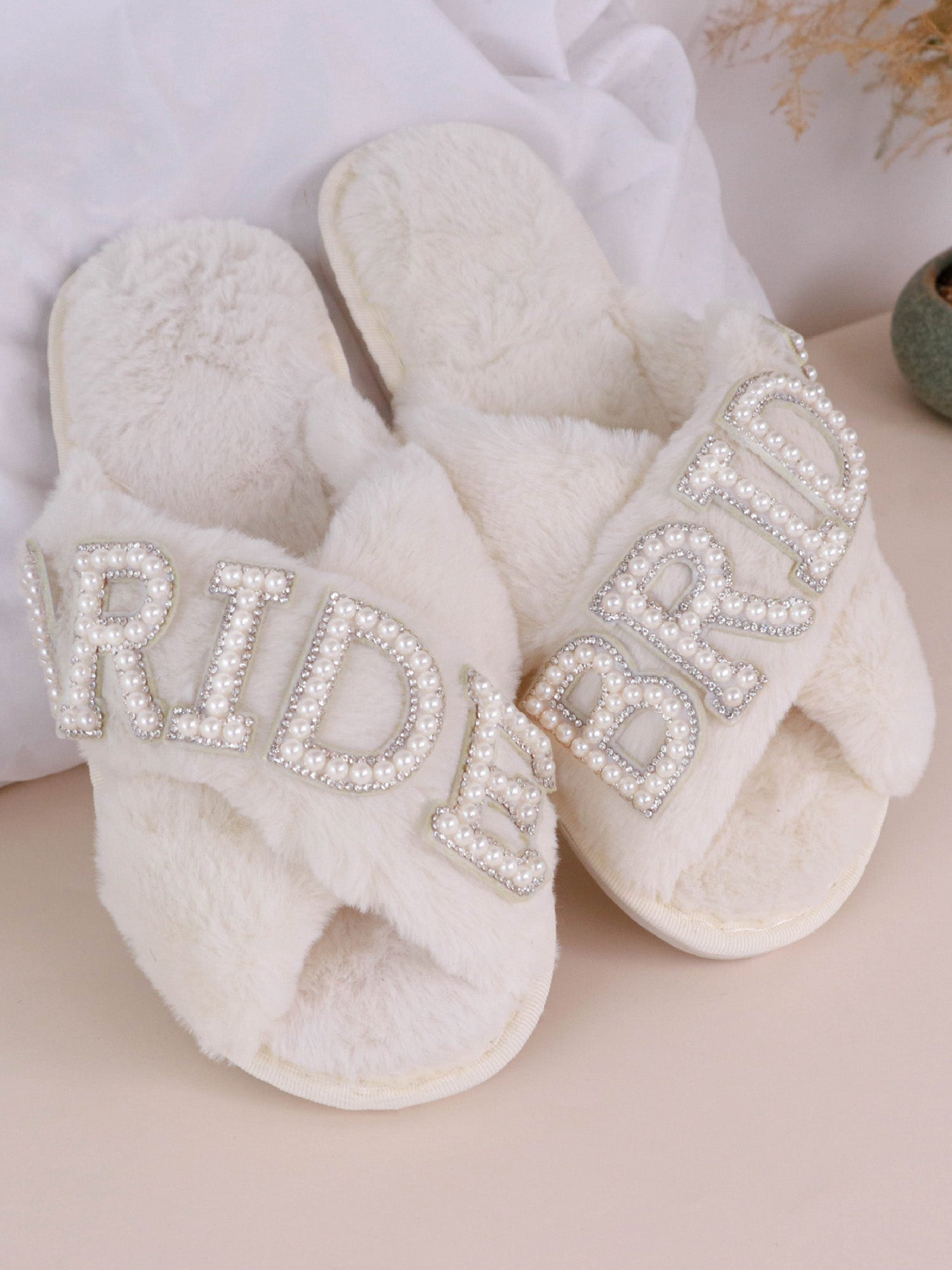 Cross Plush Bachelorette Party Slippers – BABARONI