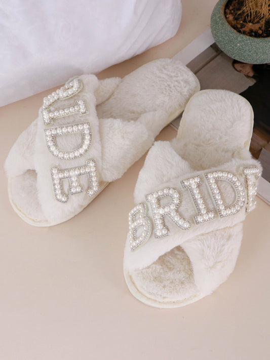 Cross Plush Bachelorette Party Slippers – BABARONI