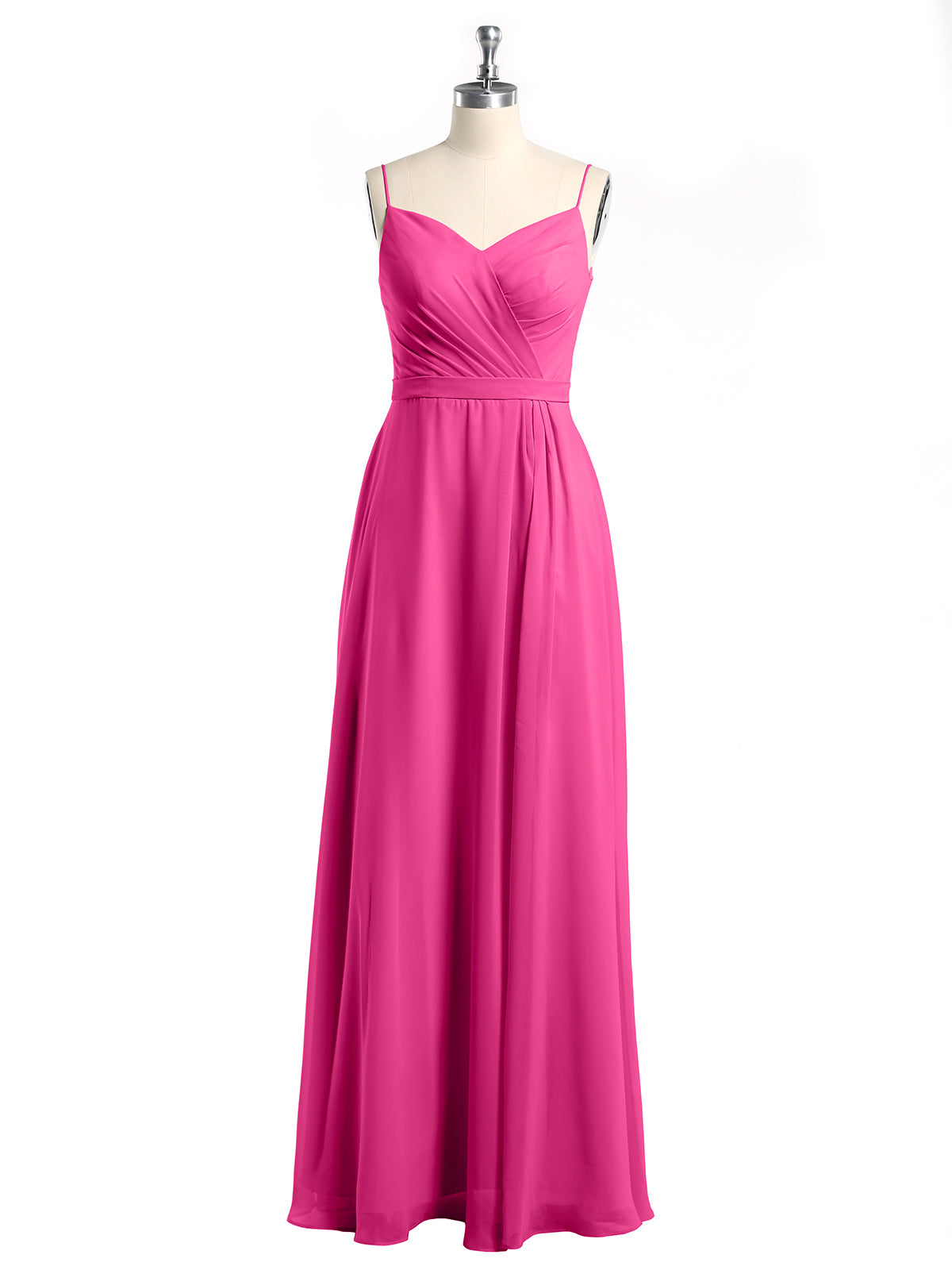 Spaghetti Straps Chiffon Gowns with Sweetheart Azalea Plus Size-Felicia ...