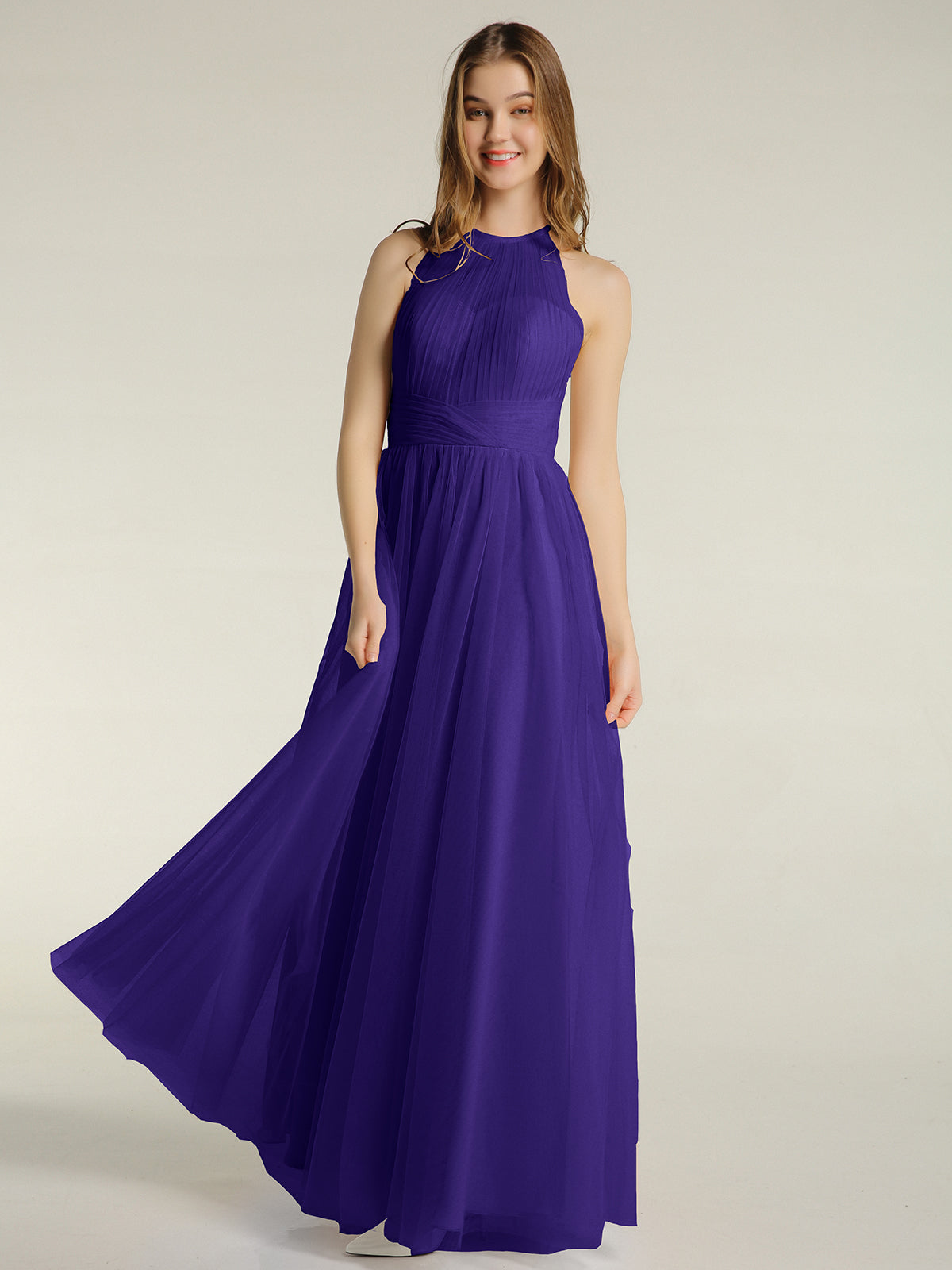 Illusion Neck Corss Waist Tulle Dresses-Regency Plus Size – BABARONI