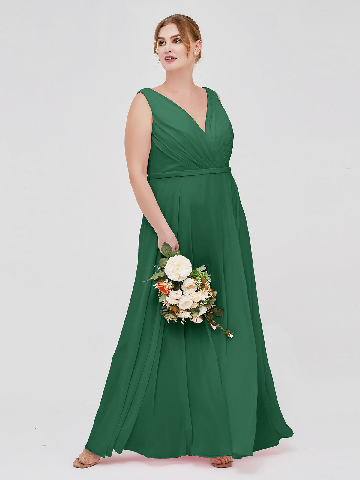 Plus Size Dark Green Bridesmaid Dresses