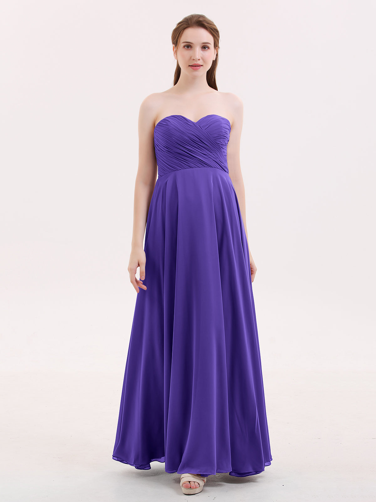 Strapless Sweetheart Maxi Bridesmaid Dress-Regency Plus Size – BABARONI